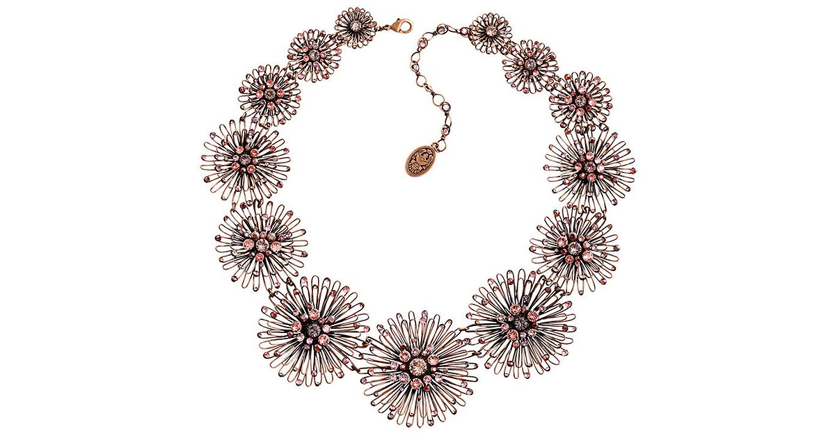 KONPLOTT / Halskette Collier Distel Pink
