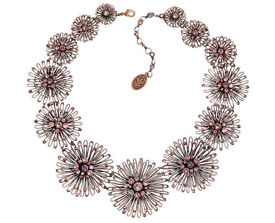 KONPLOTT / Necklace collier Distel pink