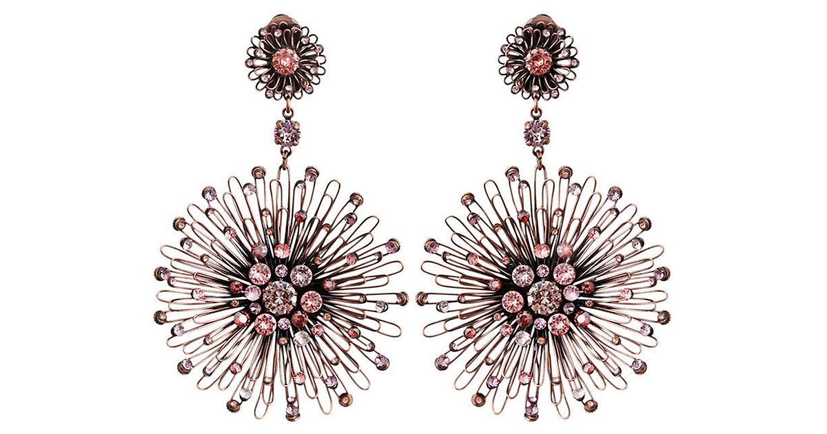 KONPLOTT / Ohrring Clip Distel Pink Extra Large