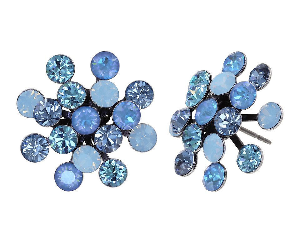 KONPLOTT / Earring Stud Magic Fireball Celeste Blue Classic Size (21mm Ø)