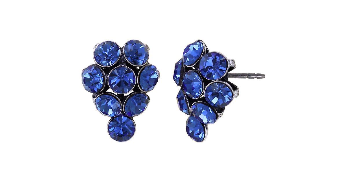 KONPLOTT / Earring Stud Magic Fireball Blue sapphire Classic Size (21mm Ø)