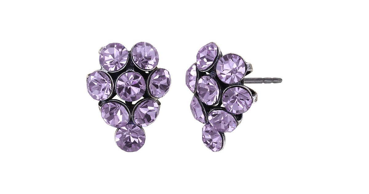 KONPLOTT / Earring Stud Magic Fireball Lila violet Classic Size (21mm Ø)