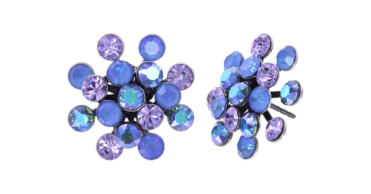 KONPLOTT / Earring Stud Magic Fireball Blue / Lila Classic Size (21mm Ø)