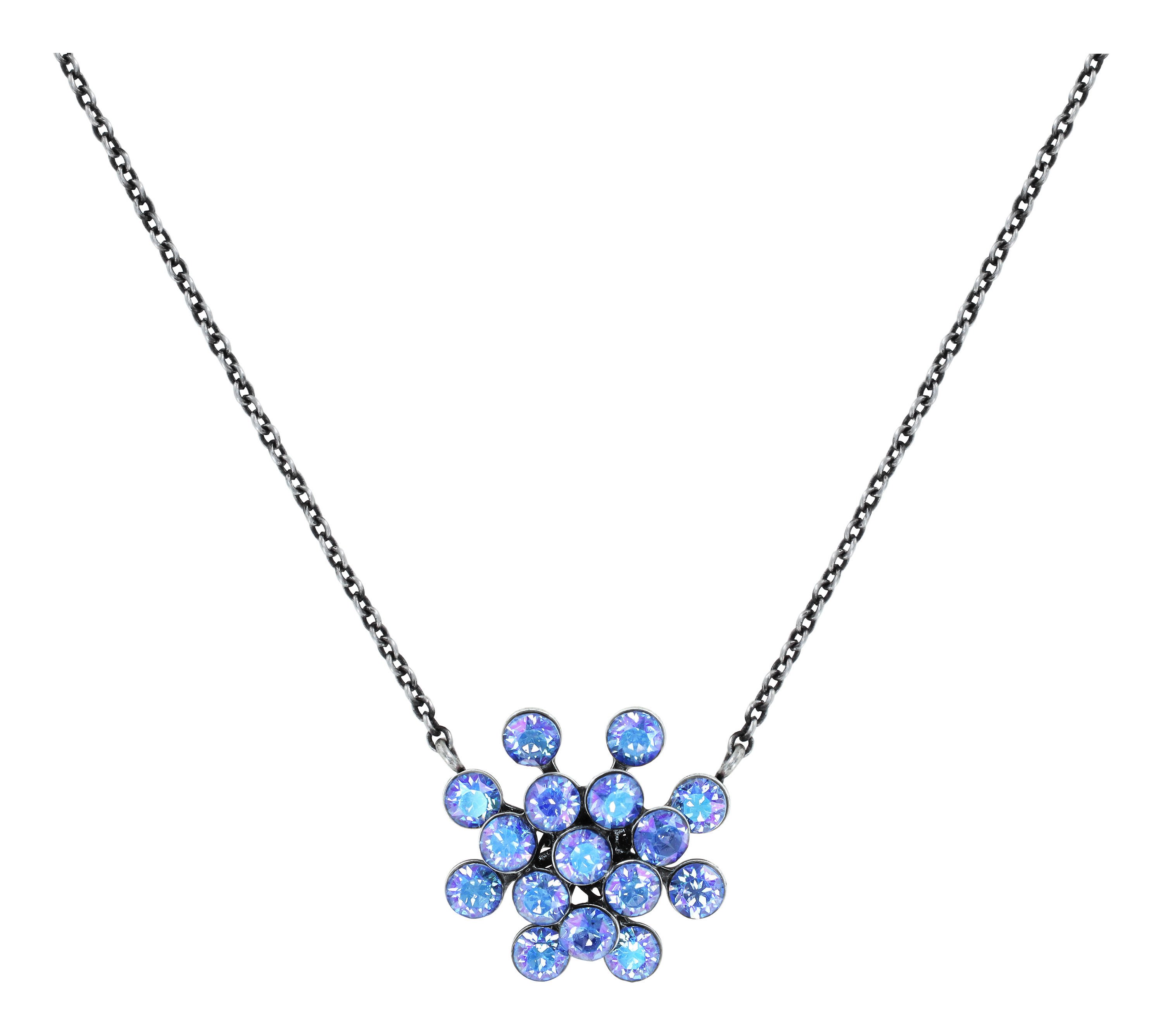 KONPLOTT / Necklace pendant Magic Fireball blue/lila Classic Size (21mm Ø)