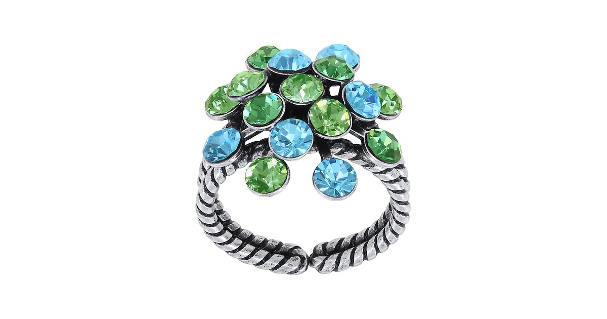 KONPLOTT / Ring Magic Fireball Blue / Green Classic Size (21mm Ø)
